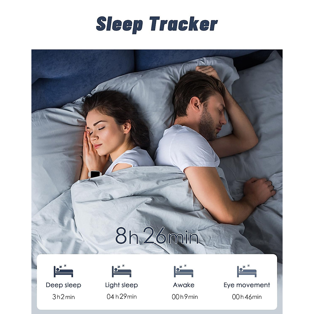 GRV Smart Watch for iOS and Android Phones (Answer/Make Calls), Watches for Men Women IP68 Waterproof Smartwatch Fitness Tracker Watch with Heart Rate/Sleep Monitor Steps Calories Counter (Gray)