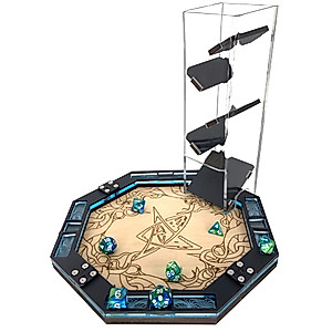 C4Labs Dice Tray-10 Octagon-Wood with Laser Etched Eldritch Cthulhu Lovecraft