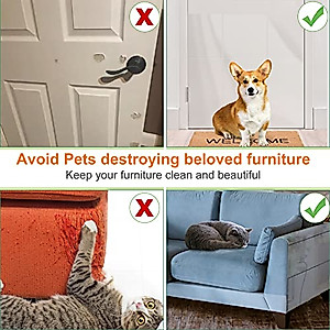 Door Scratch Protector-3 x 40" x 8.2", Protect Your Door, Furniture and Wall, Anti-Scratch Guard for Furniture, Heavy Duty Door Cover Scratch Shield