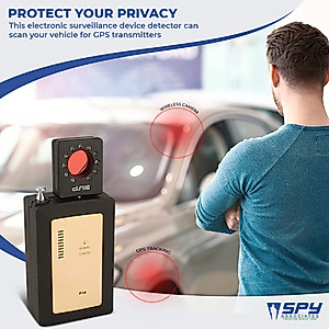 Spy Hawk Maxi-Tech Personal Hidden Devices Detector - Perfect for Detecting Hidden Cameras, Hidden GPS Trackers, Computer Transmitters, and Audio Bug Detector - Anti-Spy RF Detector Up to 10 GHz