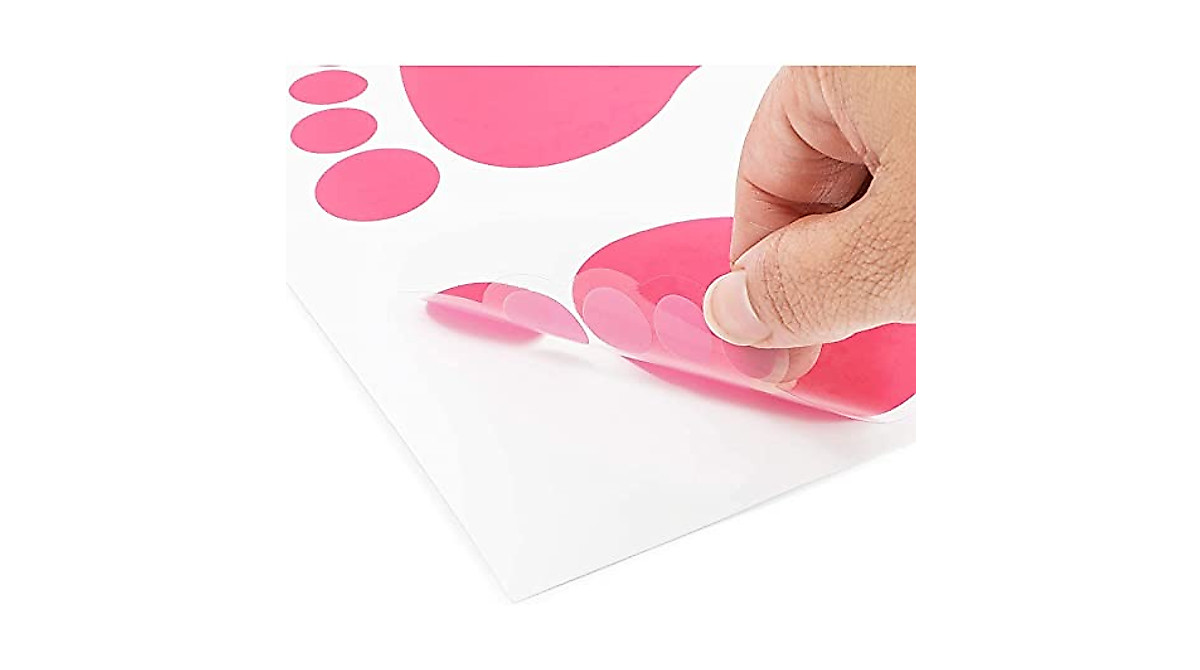 Kids Rainbow Footprint Decal Stickers for Classroom & Nursery