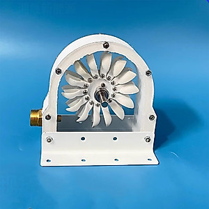 DIY Miniature Impact Turbine Generator Water Bucket Roulette Household DIY Hydraulic Generator (Color : B)