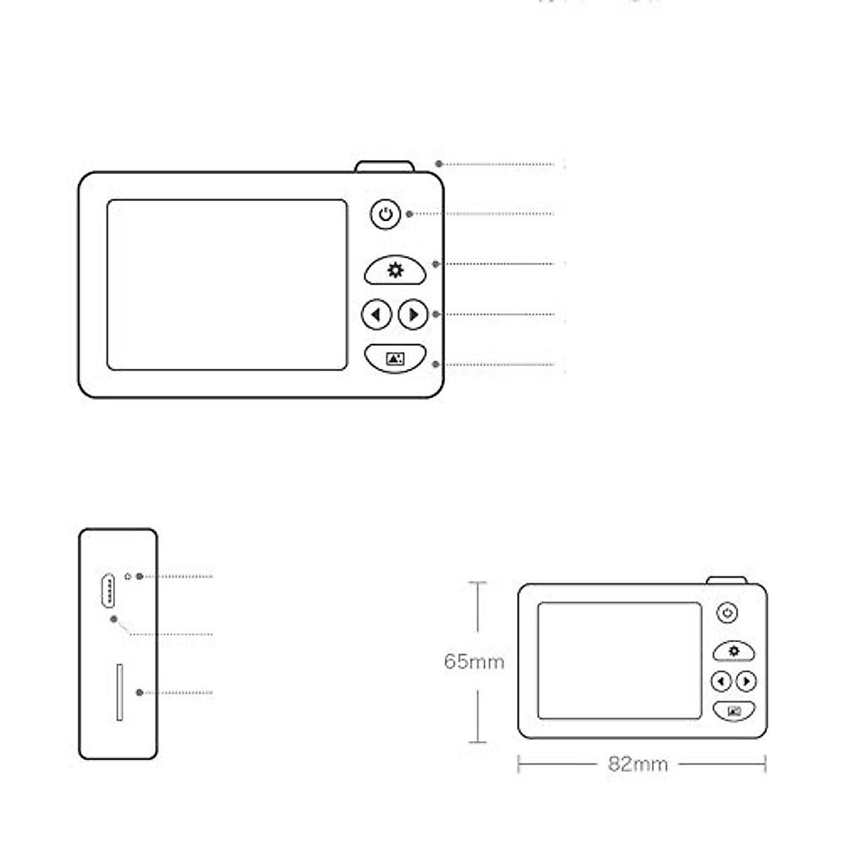 LKYBOA Children's Digital Camera Toy Can Take Pictures and Simulate Portable Mini Student Baby (Color : B)