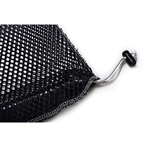 Handy Laundry Mesh Equipment Bag, Black - 24 x 36 - Adjustable, sliding drawstring cord closure. Perfect mesh bag for parent or coach, making it easy to transport.