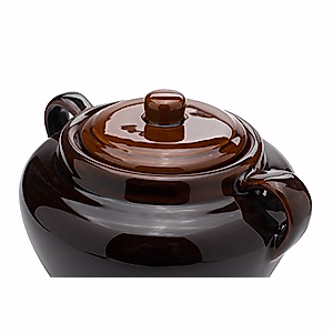 Fox Run 0350 Stoneware Bean Pot, 9.75 inches, Brown