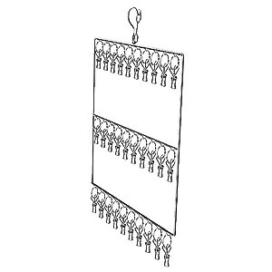 Septpenta Stainless Steel Clothe Drying Rack, Laundry Drip Hanger, Multifunctional Sock Rack, Good Load Bearing, Drying Clothes, Dormitory Balcony Windproof Rack(Double Decker)
