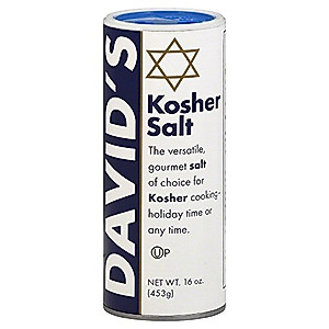 David's Kosher Salt Canister 16.0 OZ (Pack of 2)