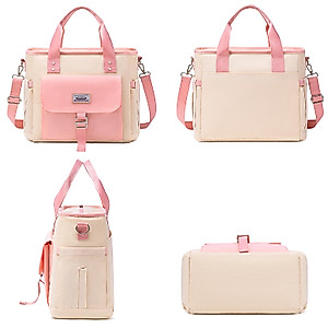 Weitars Insulated Lunch Bag for Men Women,Leak Proof Lunch Box for Work,Extra Large Lunch Tote Bag With Removable Shoulder Strap with Side Pockets,Reusable Lunch Bag For Picnic Hiking