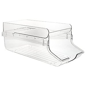 SOLUSTRE Wine Fridge Beverage Refrigerators Refrigerator Can Organizer Can Organizer for Fridge Food Pantry Storage Rack Soda Can Organizer Double Layers Soda Bottle Dispenser Drink Dispenser