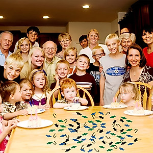 Kimini-Ki Fishing Table Confetti, 100 Pieces Glitter Fisherman Theme Birthday Retirement Party Table Confetti, Men's Birthday Party Table Scatter Confetti Decorations