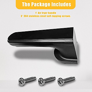 HQT Air Fryer Handle for Instants Vortex Plus 6QT Air Fryers, Upgraded Air Fryer Handle for Instants Vortex Plus 5.7QT/Instants 6QT Air Fryer, Ergonomic Design, Dishwasher Safe