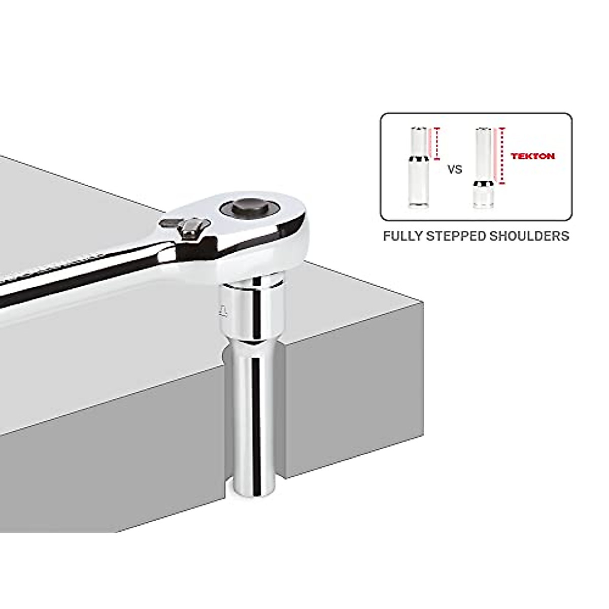 TEKTON 1/2 Inch Drive 6-Point Socket and Ratchet Set, 83-Piece (3/8 - 1-5/16 in., 10-32 mm) | SKT25302