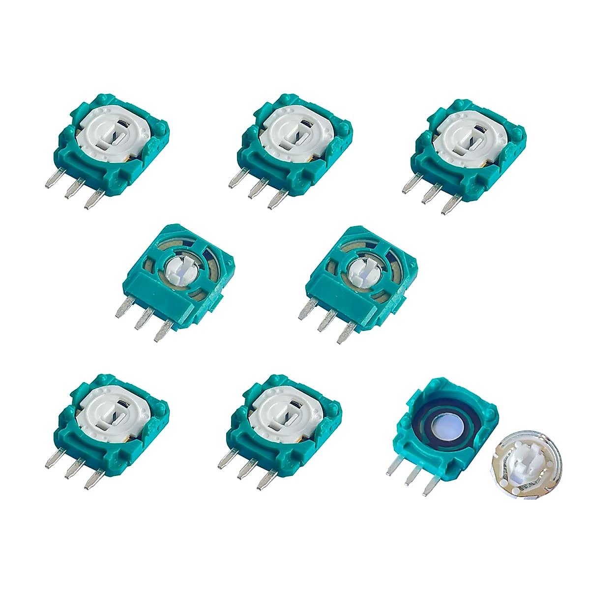 ElecGear 8X ALPS 2.1K Replacement Potentiometer + 4X Drift Fix PCB for PS5 DualSense, PS4 DualShock 4 Wireless Controller, Trim Pot Resistor Thumbstick Module Sensor for ALPS Analog Joystick