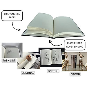 3 Piece Modern Stylish Decorative Book Stack, Blank Fashion Design Book Set of 3, Display Books for Coffee Tables/Shelves, desks, Blank Pages for Notes, Sketches, Diary(Paris/New York/London)