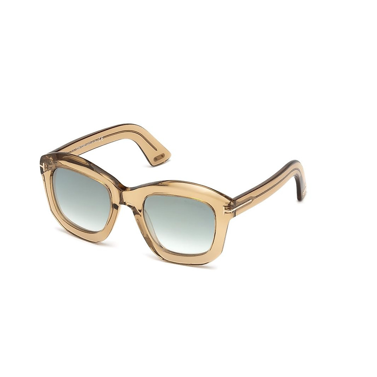 Tom Ford Square Sunglasses TF582 Julia-02 45P Transparent Champagne 50mm FT0582