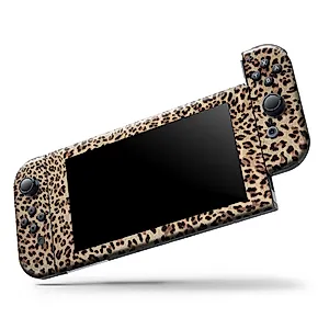 Design Skinz - Compatible with Nintendo Switch Lite - Skin Decal Protective Scratch-Resistant Removable Vinyl Wrap Cover - Brown Vector Leopard Print