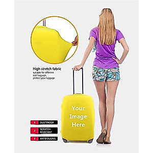 ZPINXIGN Cow Print Luggage Cover for Kids Cute Strawberry Cow Suitcase Protector Cover 25-28 Inch Baggage Cover Holiday Travel Luggage Case Protective Cover