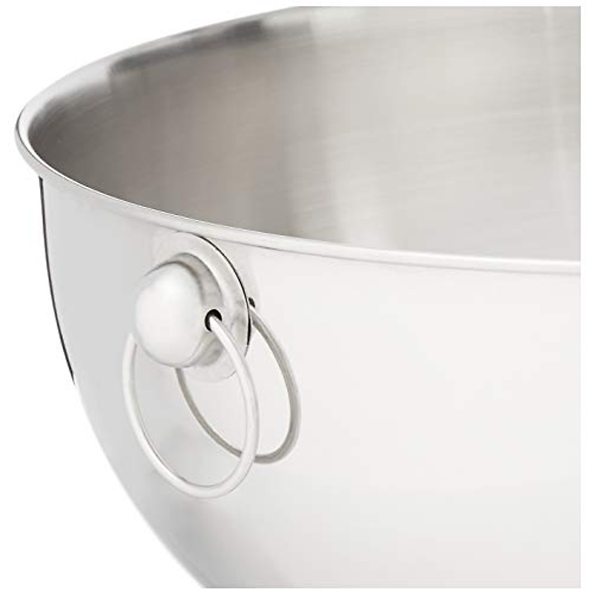 Winco SPB-35 Stainless Steel Punch Bowl with Handles, 3.5-Gallon, Medium