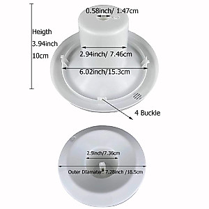 Water Cooler Water Dispenser Smart Seat WaterGuard Assembly Bottle Holder Replacement Part for Bottled Water Coolers (1 Piece/White)