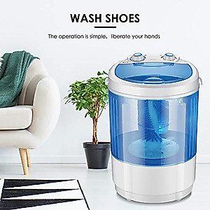 InLoveArts Portable Shoes Washing Machine, Mini Portable Washing Machine, Smart Lazy Automatic Shoes Washer, For Apartments Camping Dorms Business Trip College Rooms