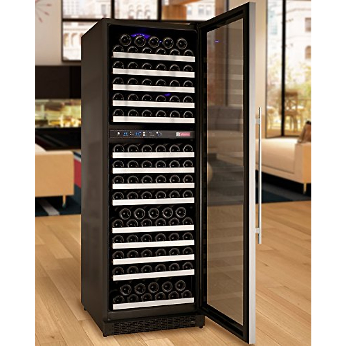 Allavino VSWR172-2SSRN FlexCount Series 172 Bottle Dual Zone Wine Refrigerator with Right Hinge
