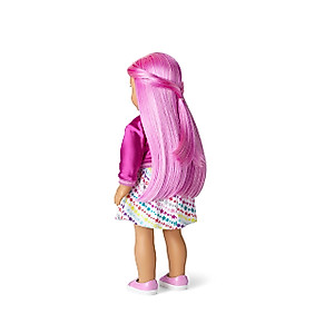 American Girl Truly Me 18-inch Doll #87 with Blue Eyes, Magenta Hair, and Lt-to-Med Skin with Warm Undertones, For Ages 6+