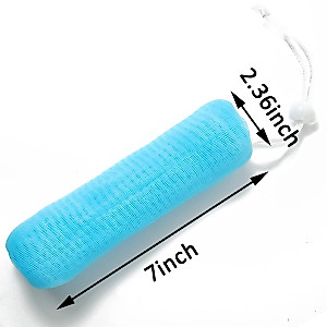 GXXMEI 20PCS Exfoliating Mesh Soap Pouch Mesh Soap Saver Bag Bubble Foam Net for Body Facial Cleaning Tool, 5 Colors
