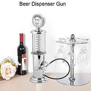 1000cc Mini Alcohol Dispenser, Single Gun Beer Dispenser Keg Party Pump for Beer Juice Picnic Pump with Black Beer Faucet Alcohol Liquid Soft Drink Dispenser Kit
