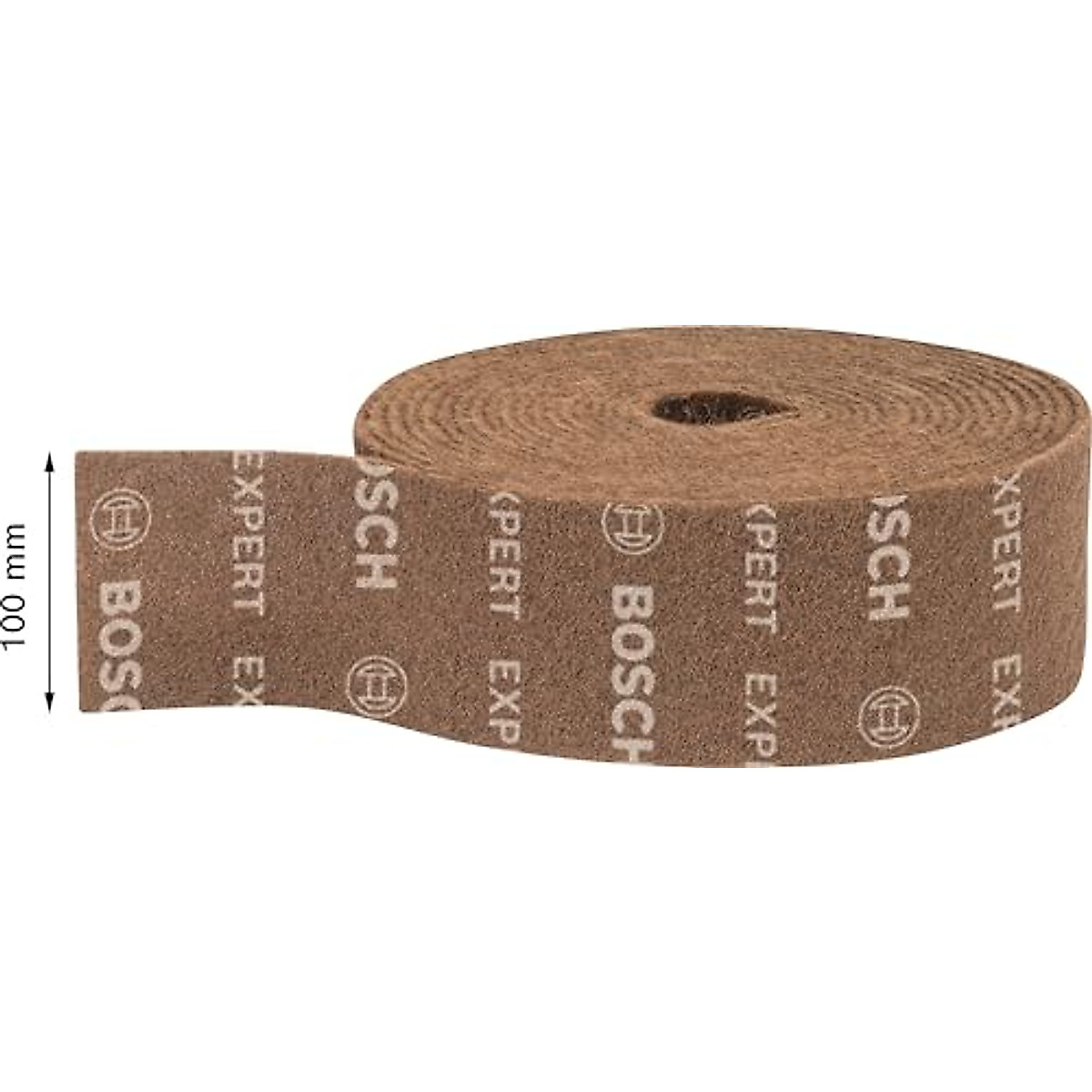 Bosch Professional 1x Expert N880 Fleece Roll (for Steel Sheets, Width 100 mm, Length 10 m, Accessories Hand Sanding)