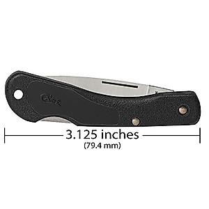 Case Cutlery 00253 Lightweight Mini Blackhorn Pocket Knife with Stainless Steel Blade, Black Synthetic