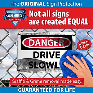 NMC D248RB DANGER - CONSTRUCTION SITE NO TRESPASSING Sign - 14 in. x 10 in. Rigid Plastic Danger Signage, Black/White Text on White/Red Base