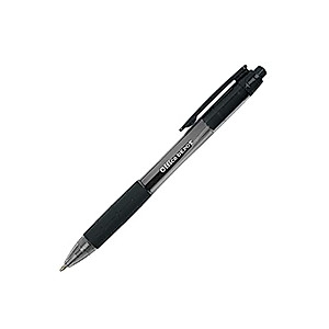 Office Depot® Retractable Ballpoint Pens With Grips, Medium Point, 1.0 mm, Black/Blue/Red Barrels, Black/Blue/Red Inks, Pack Of 50