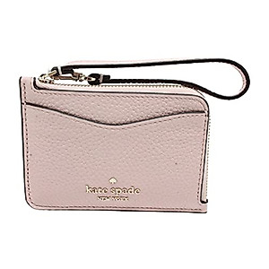 Kate Spade New York Leila Leather Card Holder Wristlet Rose Smoke
