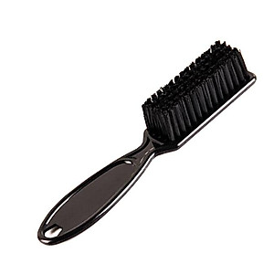 Broken Hair Cleaning Brush Retro Oil Head Brush Hairdressing Tool Soft Hair Brush Haircut Small Brush Stuff for Womens Hair (Black, One Size)