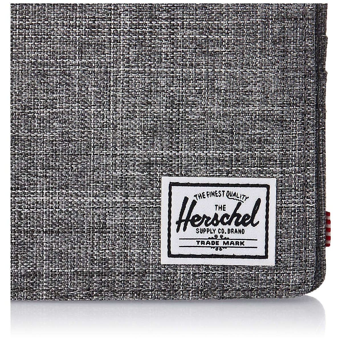 Herschel unisex adult Roy Rfid Bi Fold Wallet, Raven Crosshatch, One Size US