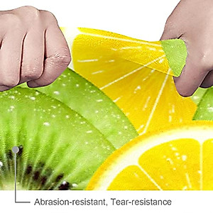 Yoga Mat, Yoga Mats for Home Workout, Workout Mat, Exercise Mats, Pilates Mat, Fruit Lemon Kiwi