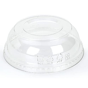 GOLDEN APPLE, 12oz. Ultra Clear Recycled PET Plastic Round Deli Container and Dome Lid Combo - 20sets