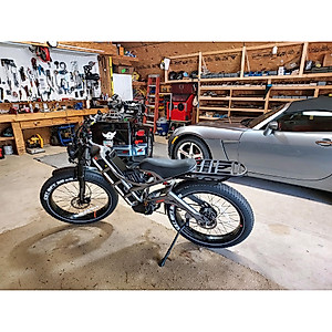 eAhora Romeo Pro Electric Bike for Adults,1200W 60Ah 26'' Fat Tire Electric Bike,E Mountain Bike Full Suspension Ebike Dual Hydraulic Brakes, Long Range 100+Miles Fast Moped Style, Romeo Pro-Gray