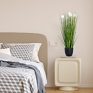 luxsego Artificial Plants with Pot - 23.6 Inches Artificial Snowball Flower Desk Decorations, Fake Plants Greenery Decor for Home, Office, Bathroom, Wedding, Garden, Indoor and Outdoor