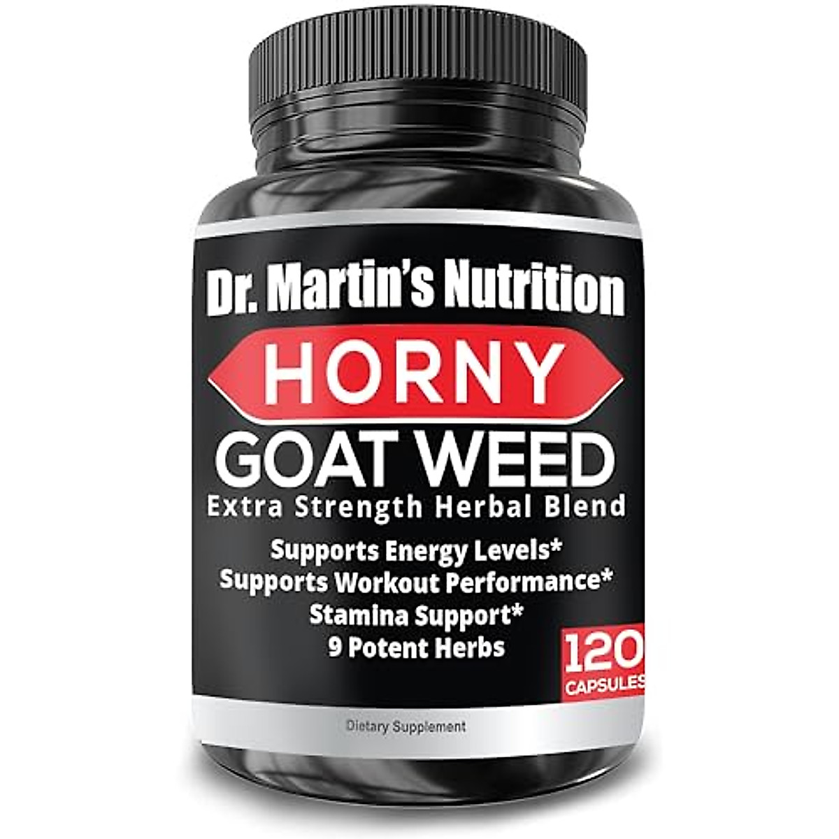 Super Strength 1590mg Horny Goat Weed 120 Capsules With Maca Arginine & Ginseng - Naturally Boost your Health, Workout Performance, Endurance & Energy, Joint Health For Men & Women (120C)