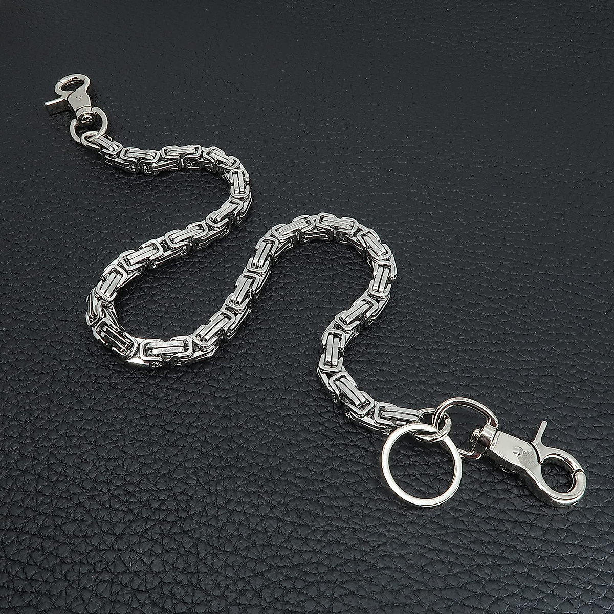 newtro Stainless Steel Wallet Chain for Men Women Boy Girl, Biker Motorcycle Pants Jean Punk Long Key Chain 24 inches (ST006-24)