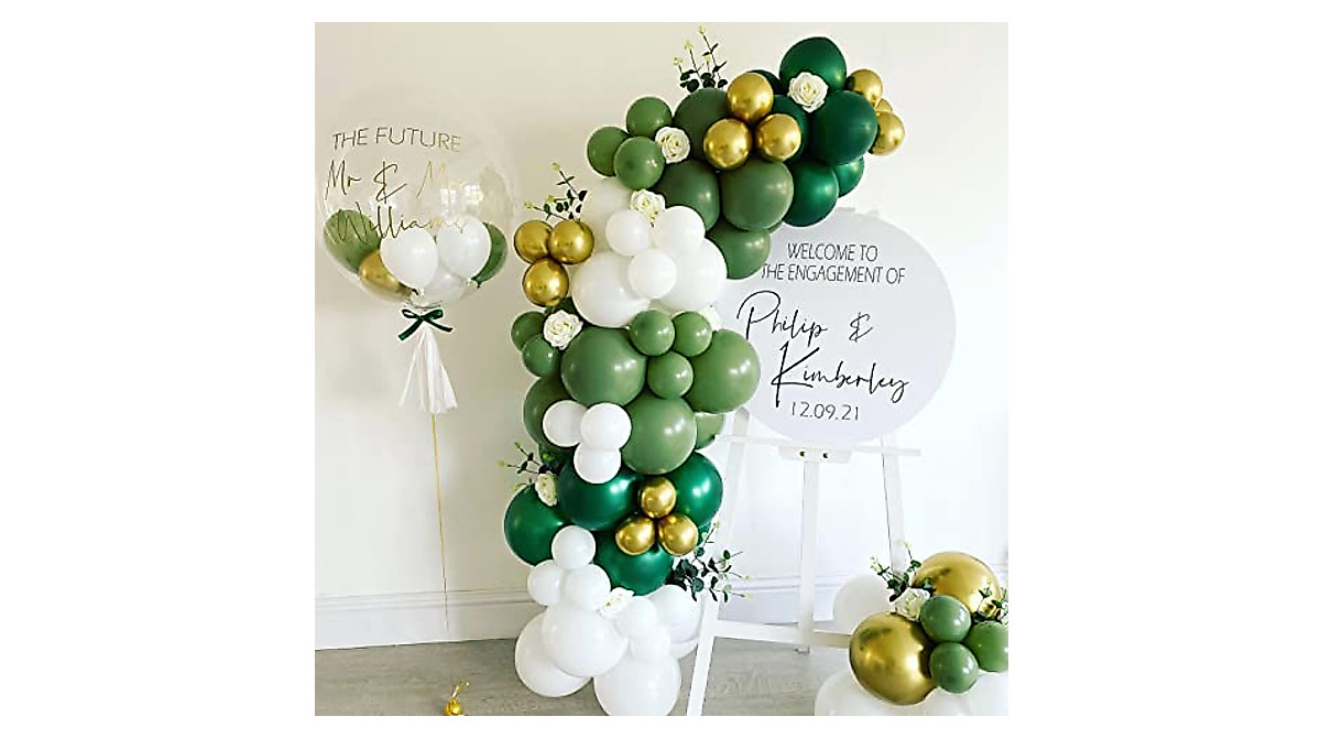 Emerald Green Balloon Garland Kit - Perfect for Weddings & Events