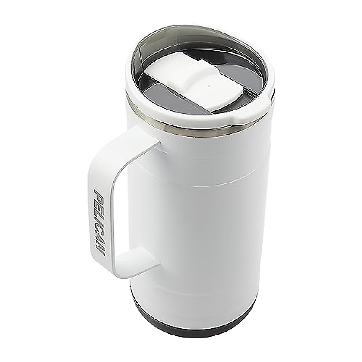 Pelican Hydration Pelican Ridge™ 18 oz Vacuum Insulated Tumbler - Recycled Stainless Steel Double Wall Travel with Dual Lid, Powder Coated Insulated Coffee Mug For Hot Cold Drinks, Bright White