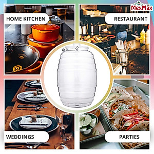 CHAMPS 5 Gallon Jug with Lid - Aguas Frescas Vitrolero Plastic Water Container - 5 Gallon Drink Dispenser - Large Beverage Dispenser Ideal for Agua fresca and Juice - Portable Drink Jar Containers