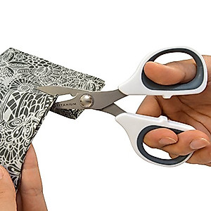 Westcott Titanium Bonded Rag Snips, Crafting and Quilting Scissors (16108)