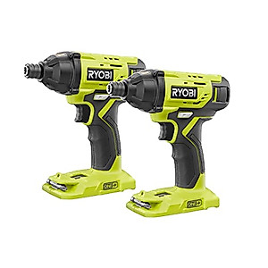 2 Pack of Ryobi P235A 18V One+ Impact Driver (Bare Tool) (Renewed)