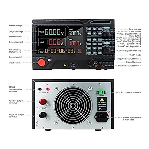 Arionyx Laboratory 4 Digit Bench Power 800V 2A 1600W Programmable DC Power Supply(110V,USB_800V 2A 100MV 10MA)