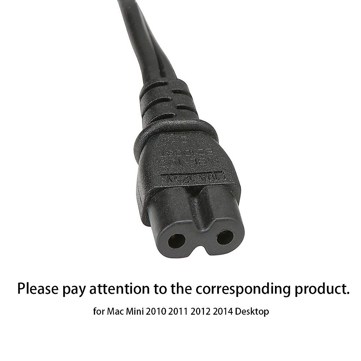 NiceTQ Replacement AC Power Supply Cord Cable for Mac Mini 2010 2011 2012 2014 Desktop