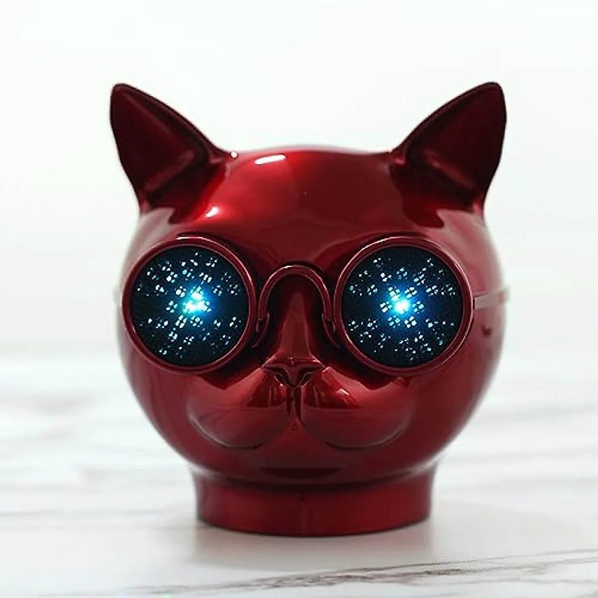tihox Wireless Audio Cat Head Bluetooth Speaker Personalized Wireless Speaker Gift Portable Indoor and Outdoor Audio