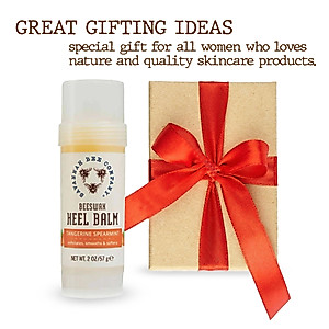 Savannah Bee Company Beeswax Heel Balm - Foot Balm for Cracked Heels with Tangerine Fragrance